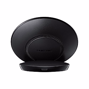 SAMSUNG Qi Certified Fast Charge Wireless Charger Stand (2018 Edition) Universally Compatible with Qi Enabled Smartphones - US Version - Black - EP-N5100TBEGUS