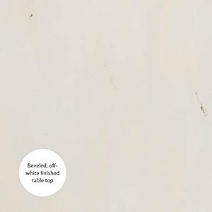 Powell Round Top Shanice Oar Side Table, Coastal Blue and White (PAMZN2087)