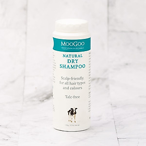 MooGoo Dry Shampoo Powder – Natural, Talc-Free, Non-Aerosol Hair Refresher & Volumiser for All Hair Types & Colours, Scalp-Friendly Formula, 100g / 3.5 oz.
