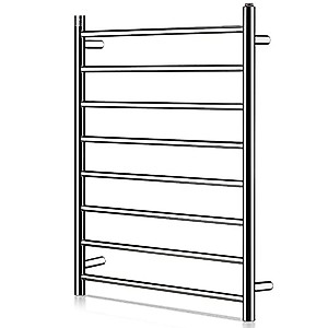 Homeleader 304 Stainless Steel Towel Warmer and Heated Towel Rack, Wall Mounted Towel Drying Rack, 8 Bar
