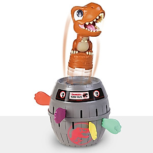 TOMY Pop Up T-Rex Kids Game - Family and Preschool Kids Games for Family Game Night - Kids Activities and Jurassic World Toys - Girls and Boys Games - 2-4 Players - Ages 4 Years and Up