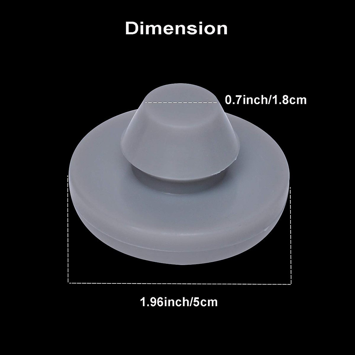 HAQQI Cooler Feet Non-Slip Rubber Feet Compatible with Roadie Tank Hard Sided Models Replacement Feet Round Gray (4-Pack)