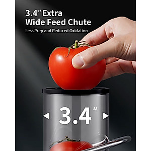 GDOR 1200W Juicer with 3-Speed Setting, Extra Large 3.4” Feed Chute Juicer Machines for Whole Fruits and Veggies, Centrifugal Juicer with 34 Oz Juice Pitcher, BPA-Free, Easy to Clean, Silver
