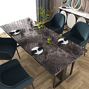 LACHEERY Black Sandstone Marble Contact Paper for Countertops Waterproof Countertop Contact Paper Peel and Stick Marble Wallpaper Removable Wall Paper Roll for Kitchen Cabinets Counter Top 15.8"x80"