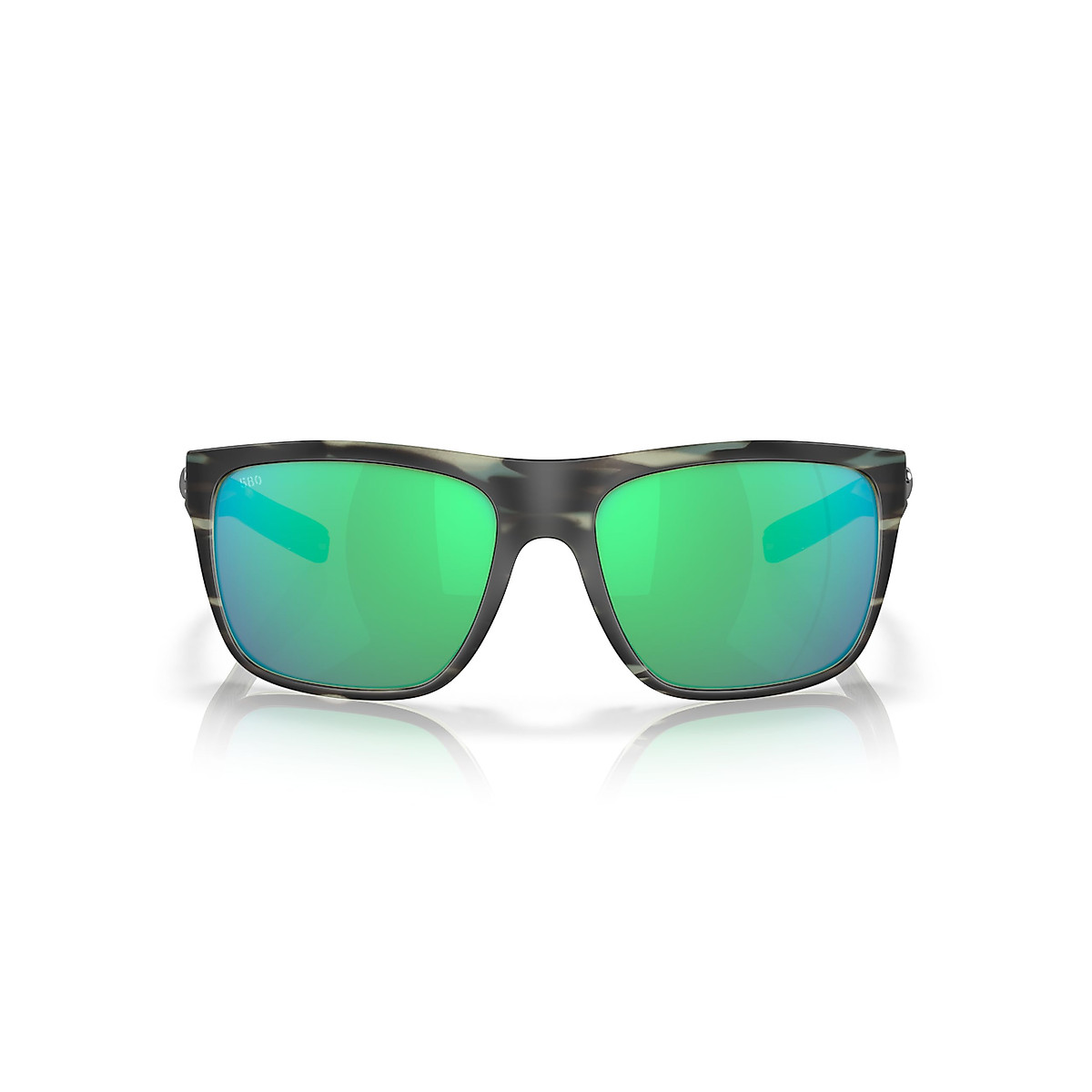 Costa Man Sunglasses Matte Reef Frame, Green Mirror Lenses, 60MM