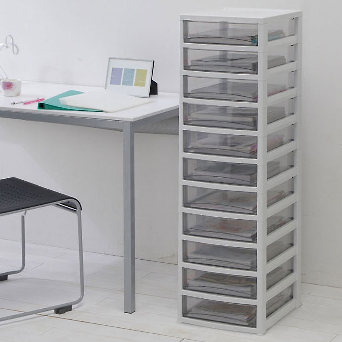 Iris office chest of 11-stage light gray OCE-1100R (japan import)