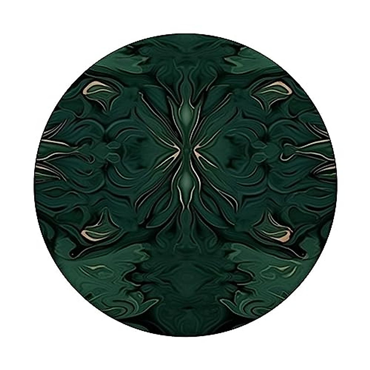 Elegant Dark Forest Green & Jade Green Pattern PopSockets Swappable PopGrip