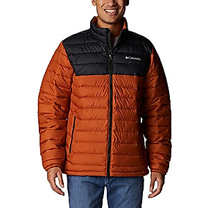 Columbia Men's Powder Lite Jacket, Warm Copper/Black, Medium