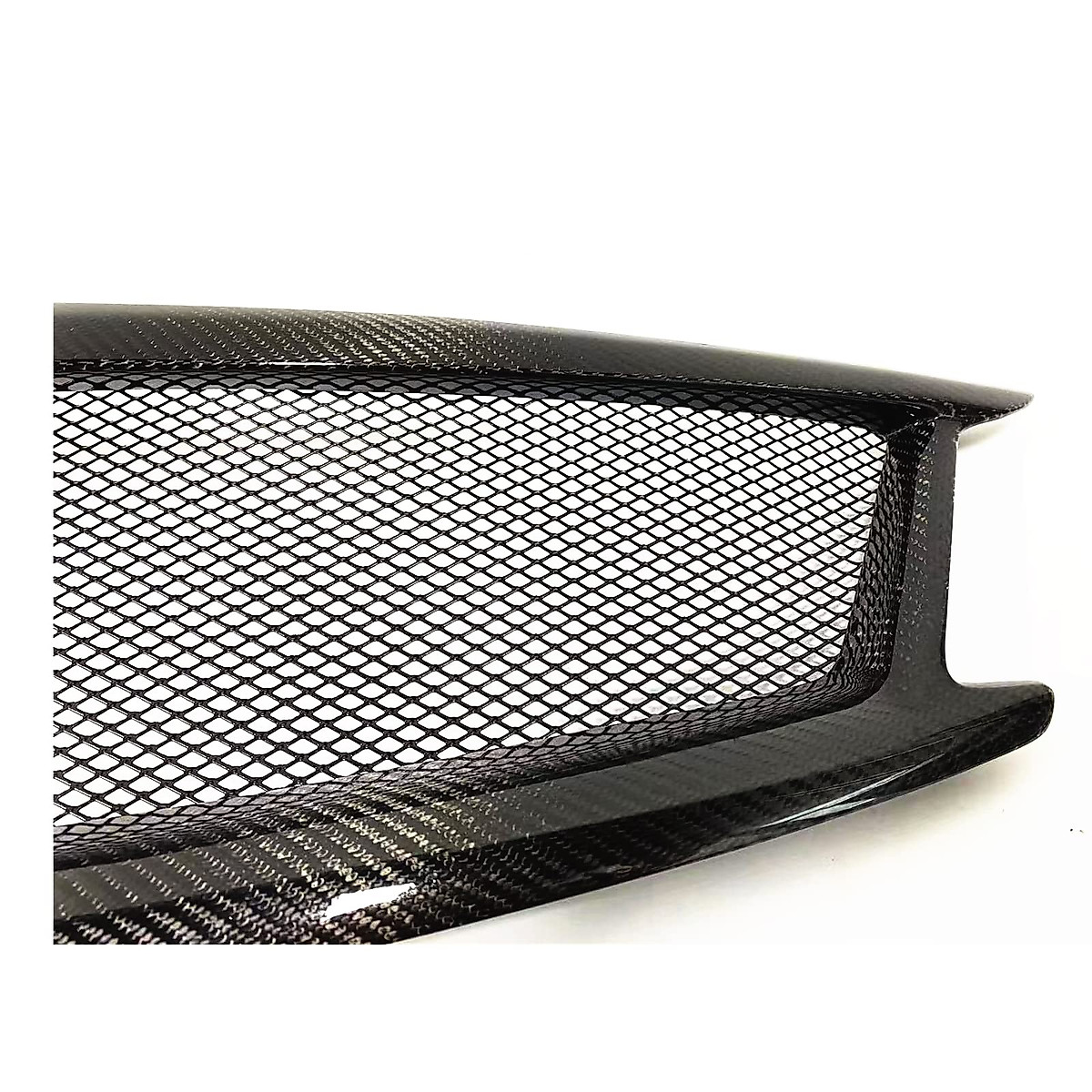 Front Car Bumper Grille Grill for Infiniti G G37 Nissan Skyline 2010-2014 Sedan Carbon Fiber