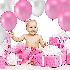 Fawcotu Pink Happy Birthday Balloons Banner Western Cowgirl Pink Birthday Party Decoration Kids Baby Shower Photography Party Supplies