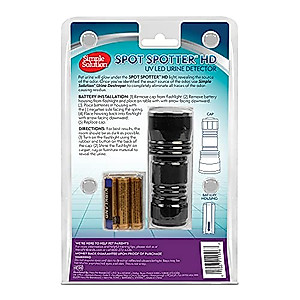 Simple Solution Spot Spotter HD UV LED Urine Detector | Spot and Eliminate Pet Urine Stains and Odors | 1 Light