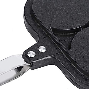 Egg Frying Pans Double Side Egg Cooker Pan, 4 Cups Nonstick Omelet Pan, with Cartoon Animal Pattern Breakfast Burger Cooker for Pancake Kitchen Cooking Tool