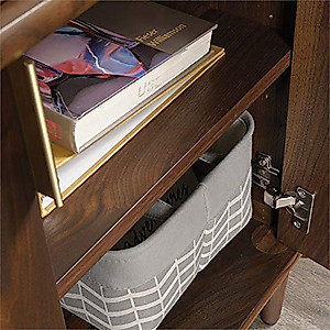 Sauder Clifford Place Library Base, Grand Walnut finish