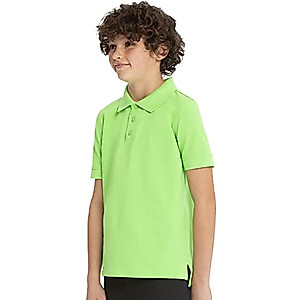 Classroom School Uniforms Kids' Polo Shirt, Lime Green, X-Large