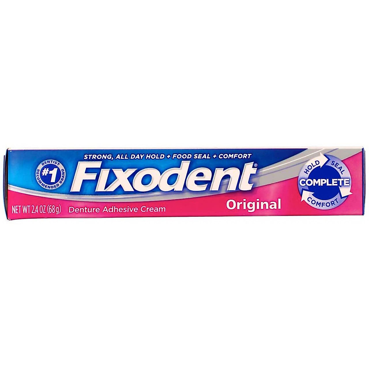 Fixodent Cream Size 2.4z Fixodent Denture Adhesive Cream Original 2.4 Ounce (Pack of 6)