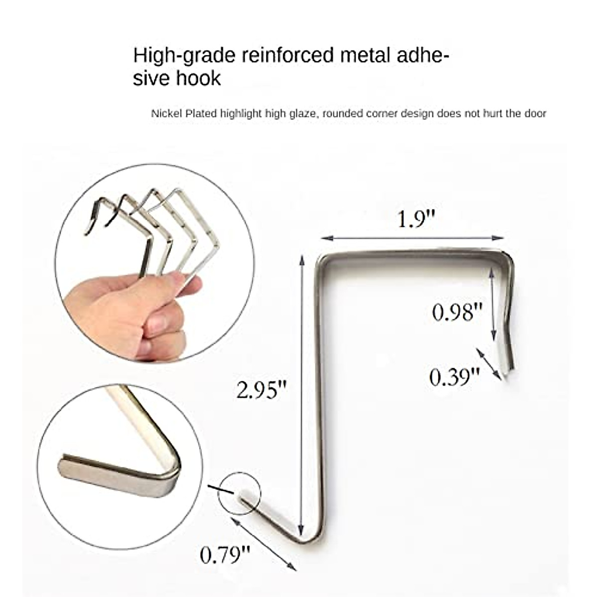 Over Door Organizer Storage - Hanging Closet Organizer with 5 Large Pockets for Bedroom Bathroom Pantry Nursery ,2 Pack (Grey)