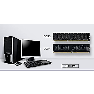 TEAMGROUP Elite DDR4 32GB Kit (2 x 16GB) 3200MHz (PC4-25600) CL22 Unbuffered Non-ECC 1.2V UDIMM 288 Pin PC Computer Desktop Memory Module Ram Upgrade - TED432G3200C22DC01