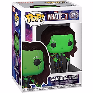 POP Marvel: What If? - Gamora Daughter of Thanos Funko Pop! Vinyl Figure (Bundled with Compatible Pop Box Protector Case), Multicolored, 3.75 inches