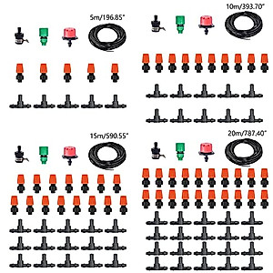 beertoy 1 Set Self-Priming Misting Cooling System Multifunction Watering Supplies for Gardening Lover Garden Planting Supplies Garden misting System