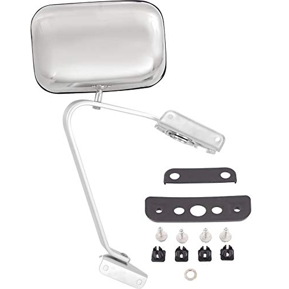 Kool Vue Left & Right Door Mirrors Compatible With Ford F-150 1987-1991 Polished Pair