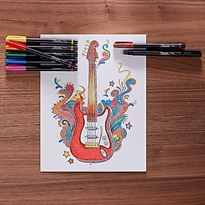 SHARPIE Felt Tip Pens, Fine Point (0.4mm), Black, 12 Count