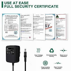 FITE ON 9V AC Adapter Replacement for Alesis Command Mesh Kit Alesis Debut Kit Alesis DM10 Alesis Nitro Drum Module Electronic Drum Module Power Supply Cord