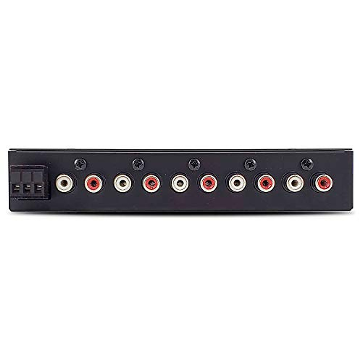 Audiobank EQ7 1/2 Din 7 Band Car Audio Equalizer EQ w/Front, Rear/Frequency Adjustable /3 RCA Input for Portable Devices + Subwoofer Output Built-in 43-120Hz, 60-200Hz