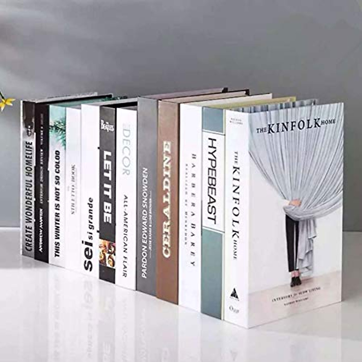 EXCEART 3pcs False Book Decorative Books Modern Faux Books Home Decoration Stacked Books for Bookshelf Library Coffee Tables and Shelves Random