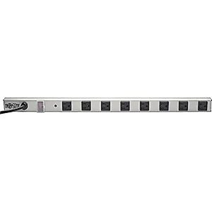 Tripp Lite 8 Outlet Power Strip with Surge Suppression, 6ft. Cord, Metal, 24 in. length, (SS240806)