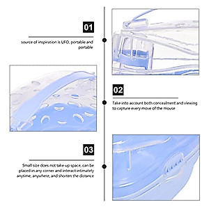 Balacoo Hamster Cage Small Animal Travel Carriers Portable Cages with Water Bottle Transparent Travel Carry Case Outdoor