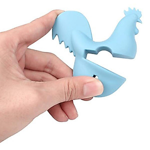 DOITOOL 2pcs Silicone Lid Lifters Spill Proof Lid Lifters Cute Animal Shape Pot and Pan Lid Holder for Soup Pot Kitchen Gadget Tools Cooking Helper (Chick Random Color)
