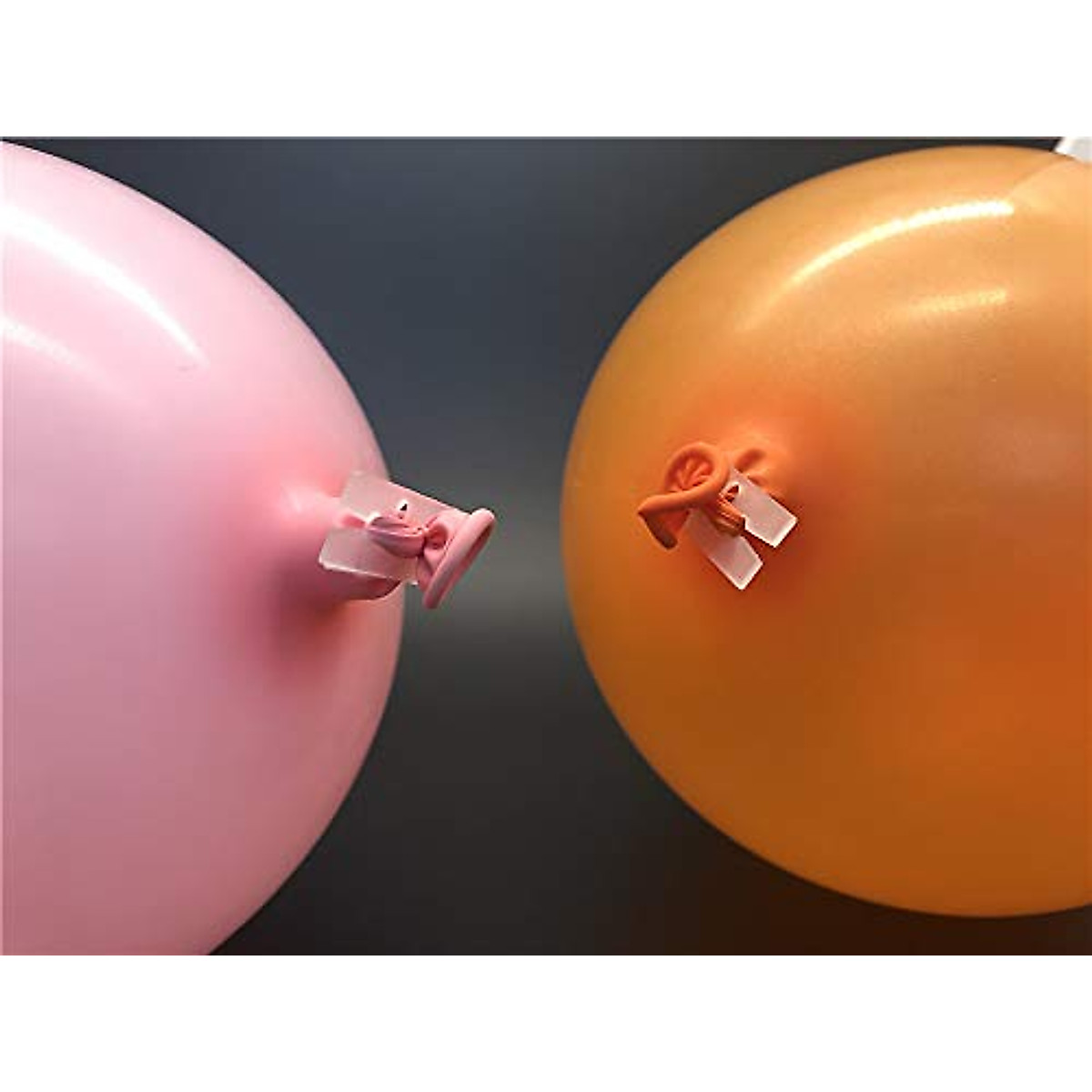 iFlyMars 101 Pieces of Clear Plastic H Shape Balloon Clips Tie for Sealing,Wedding Party Christmas Birthday Decoration