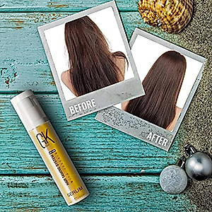 GK HAIR Global Keratin 100% Organic Argan Oil Anti Frizz Hair Serum (0.34 Fl Oz/10ml) Styling Smoothing Strengthening Hydrating & Nourishing Heat Protection Shine Frizz Control Dry Damage Hair Repair