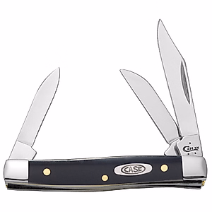 Case WR XX Pocket Knife Black Synthetic Small Stockman Item #22512 - (2333 SS) - Length Closed: 2 5/8 Inches