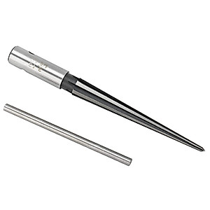 YaeKoo 2 pcs Tapered Reamer T Handle 6 Fluted Chamfer Bridge Pin Hole Hand Held Reamer Sizes 1/8"-1/2" (3-13mm) & 5''-5/8'' (5-16mm) Handle Drilling Tools