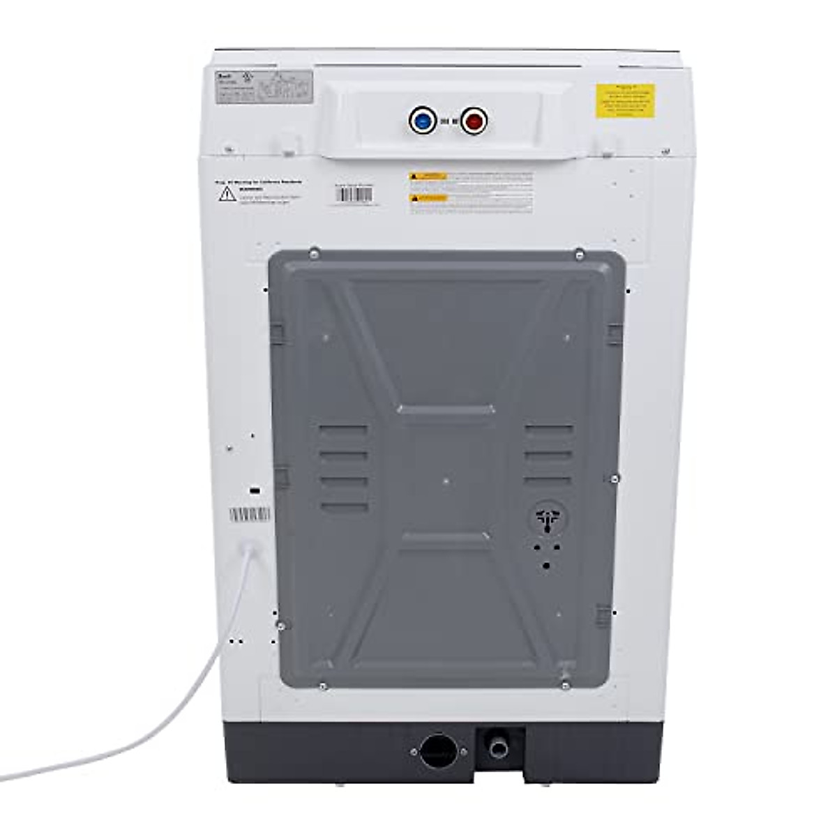 Avanti STW30D0W Portable Washing Machine 3.0 Cu. Ft. Capacity, Top Loading with Hot and Cold Water Inlets, 6 Cycles, Compact for Apartments Dorms and RVs, White