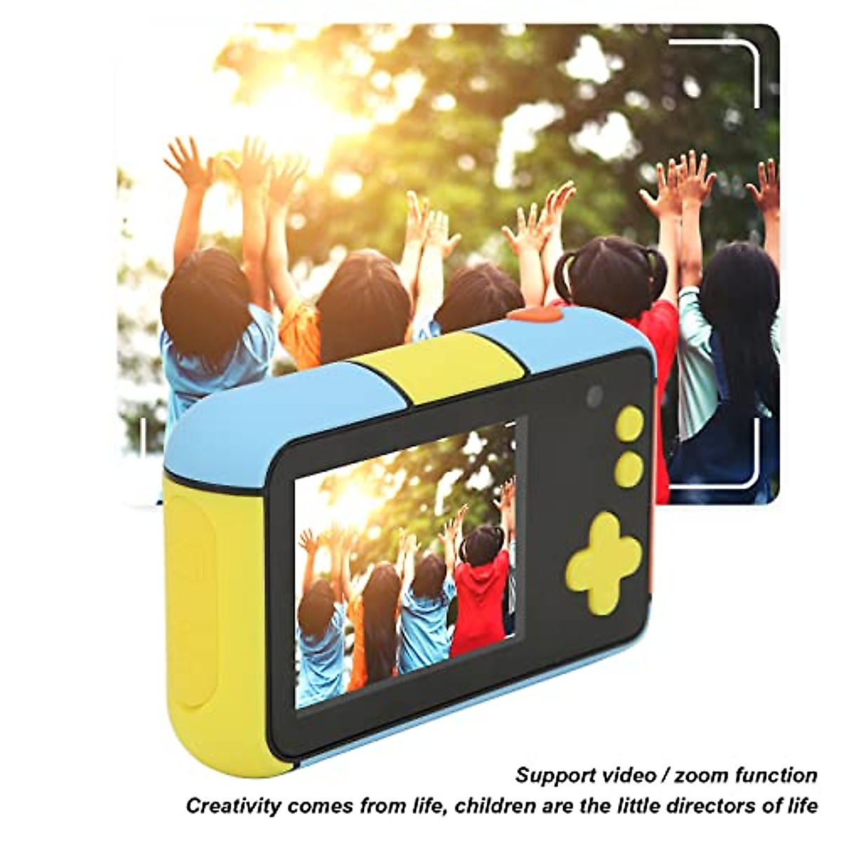 BALITY Dual Lens Child Camera, Support for Shooting 1920x1080 High Definition Video Dual Lens Camera Mini Children Camera for Outdoor Game for Birthday Gift