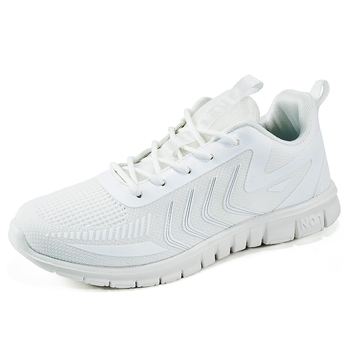 Judxsious Womens Sneakers Casual Running Shoes Comfortable Tennis Shoes Women's Fashion Sneakers Lightweight Walking Shoes Breathable Athletic Gym Shoes White