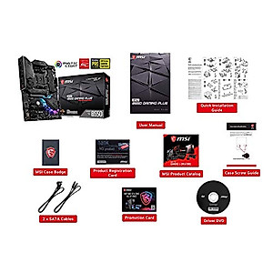 MSI MPG B550 Gaming Plus Computer Gaming Motherboard (AMD AM4, Ryzen 5000 & 3000 Series, DDR4, PCIe 4.0, SATA 6Gb/s, M.2, USB 3.2 Gen 2, HDMI/DP, ATX) AMD PC Motherboards (Renewed)