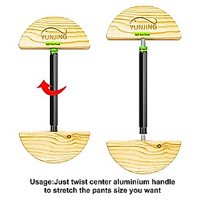 YUNJING Pant Stretcher for Jeans with Alloy Aluminium Adjustable Buckle Waistband Stretcher Instant Stretch 30" to 59"