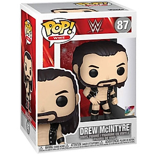 POP WWE: Drew McIntyre Funko Vinyl Figure (Bundled with Compatible Box Protector Case), Multicolor, 3.75 inches