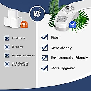 Thin Bidets Attachment For Toilet Hot And Cold Water Bidets Adjustable Water Pressure Hygienics Toilet Bidets Easy Use