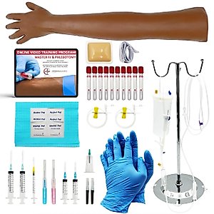 Phlebotomy Practice Kit for Nurses, Phlebotomists, & Medical Professionals - Practice & Perfect Venipuncture & IV Skills Before Working On Real People. Phlebotomy Gifts. The Apprentice Doctor