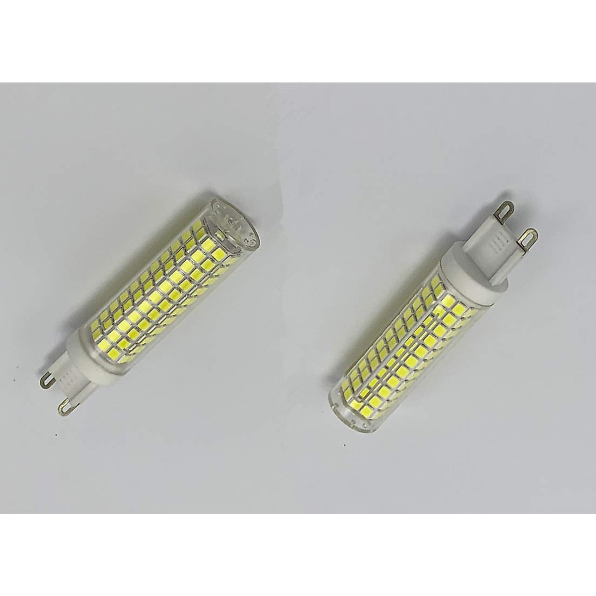 K JINGKELAI G9 LED Bulbs Dimmable 10W(Equivalent to 100W Halogen) 110V Cool White 6000K LED Corn Lights JCD T4 G9 Bi-pin Base,Dimmable,136 LED 2835 SMD,3 Pack