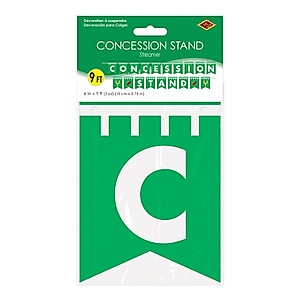 Beistle 6" x 9' Game Day Concession Stand Banner For Football Decorations, Tailgating Sports Themed Parties, Made In USA Since 1900