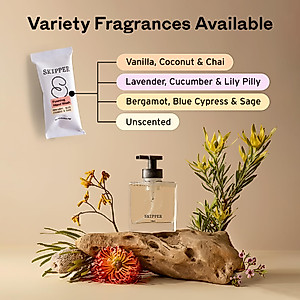 Tirtyl Skipper Foaming Hand Soap Tablet Refills - 12 Pack - 96 fl oz total (12x 8 fl oz) - Rebranded - Compostable Packaging - Vanilla, Coconut & Chai