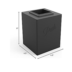 W&P Large Clear Cocktail Ice Mold - Craft Large, Flawless Ice Cubes for Cocktails, Drinks & Whiskey Premium Silicone Ice Mold BPA-Free, Easy-Release Square Ice Tray