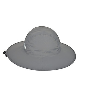 MOUNTFOOTPRINT Wide Brim Waterproof Bucket hat Sun Protection Fishing hat rain Hats Summer Unisex Water Resistant (Dark Gray)