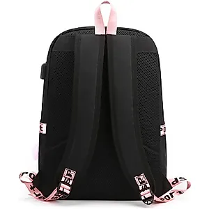 GERSH Anime Nezuko Laptop Backpack Anime Backpack School Backpack Laptop Bag 17.7 inch (Nezuko)