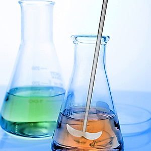 Electric Stirring Rod Overhead Stirrer Mixer Shaft Stainless Steel Mixing Paddle Chemistry Experimental Stirring Bar for Flask in Lab